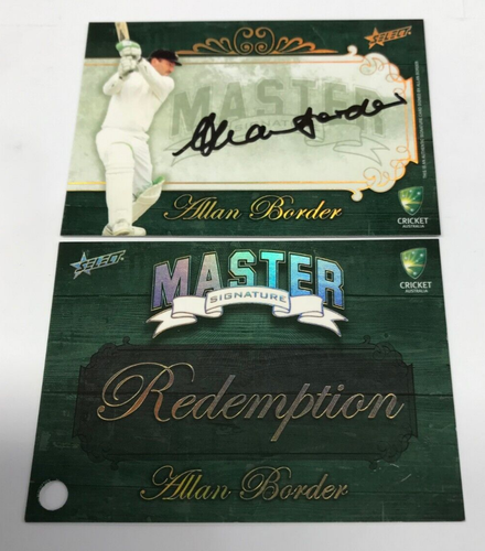 2009-10 Select Cricket Cards The Masters Signature Redemption Allan ...