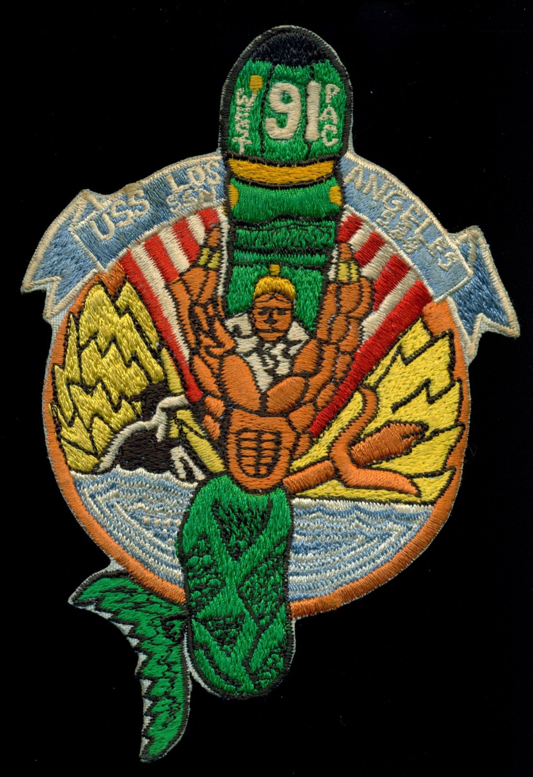 USN USS Los Angeles 1991 WESTPAC Patch S-24 | eBay