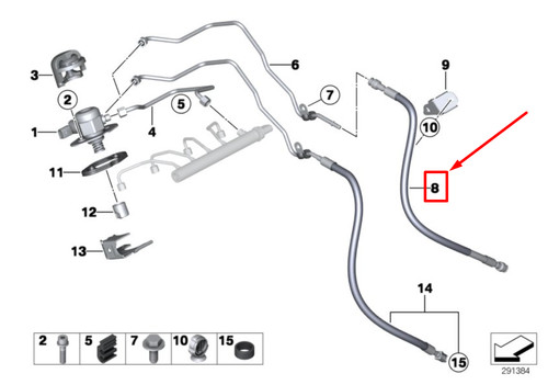 NEW BMW X5 F15, F85 FUEL HOSE 13537574675 7574675 GENUINE | eBay