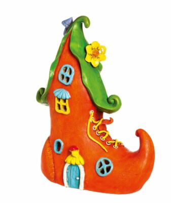 Miniature Dollhouse Fairy Garden Lighted Colorful Shoe House - Buy 3 ...