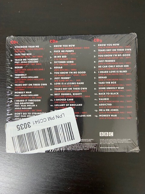 Triple cd Set Amy Winehouse at the BBC CD Box Set 3 discs (2021) NEW | eBay