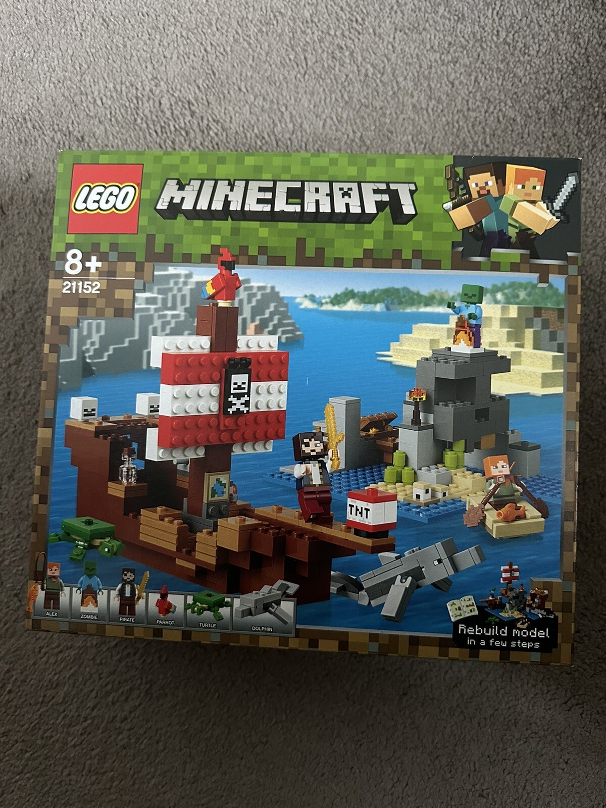 LEGO Minecraft: The Pirate Ship Adventure (21152) for sale online | eBay