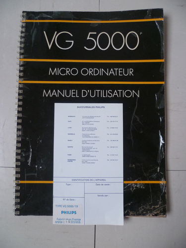 Manuel d'utilisation Philips VG5000 | eBay