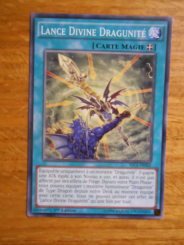Carte Yu Gi Oh ! Lance divine dragunité SECE-FR062 TBE 1ère édition | eBay