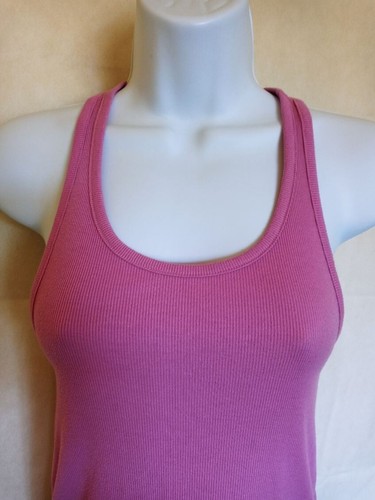 PINK BY VICTORIA'S SECRET WOMENS XS PURPLE RIBBED RACERBACK TANK TOP ...