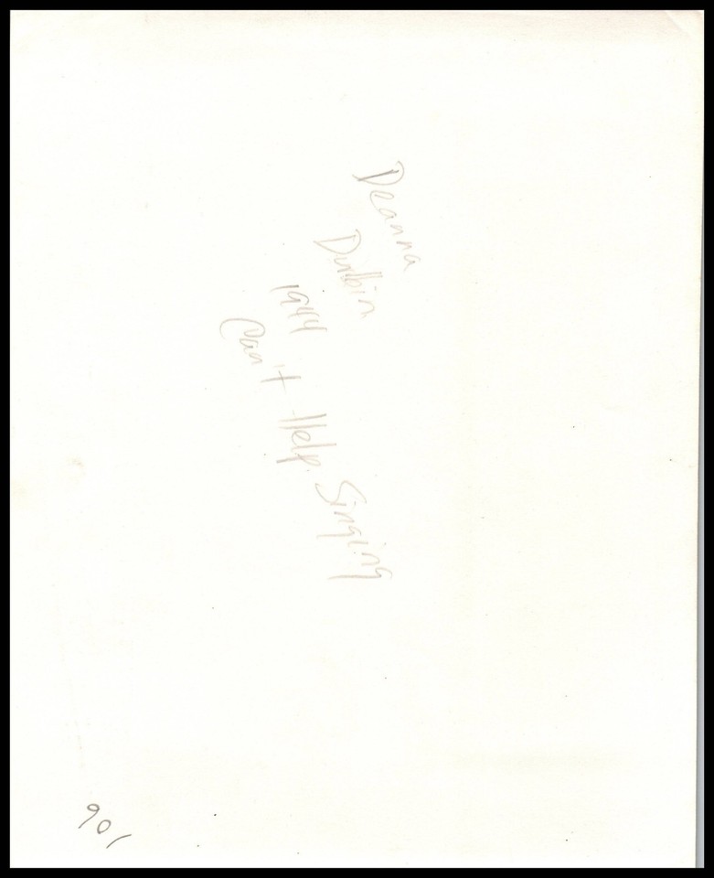 DEANNA DURBIN + ROBERT PAIGE IN CAN'T HELP SINGING (1944) ORIGINAL ...