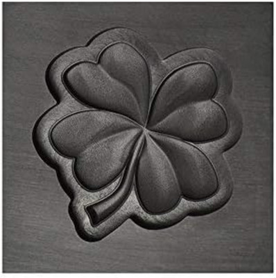 Small - Four Leaf Clover 3D Graphite Ingot Mold for Precious Metal ...