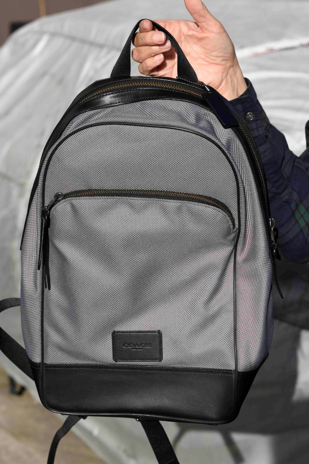 Coach Laptop Backpack Men Ballistic Nylon & Leather - Gem