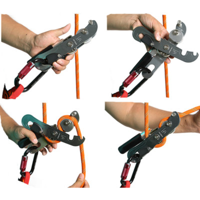Rock Climbing Self-braking Descender Belay Device Arborist Rappelling ...