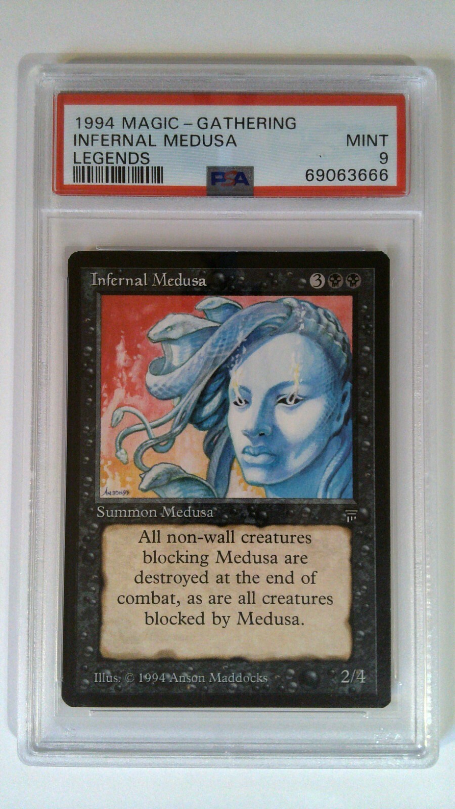 MTG Card Infernal Medusa Legends PSA 9 | eBay