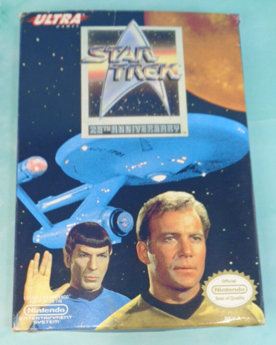 Star Trek 25th Anniversary 1991 NES Ultra Nintendo Video Game & Box ...