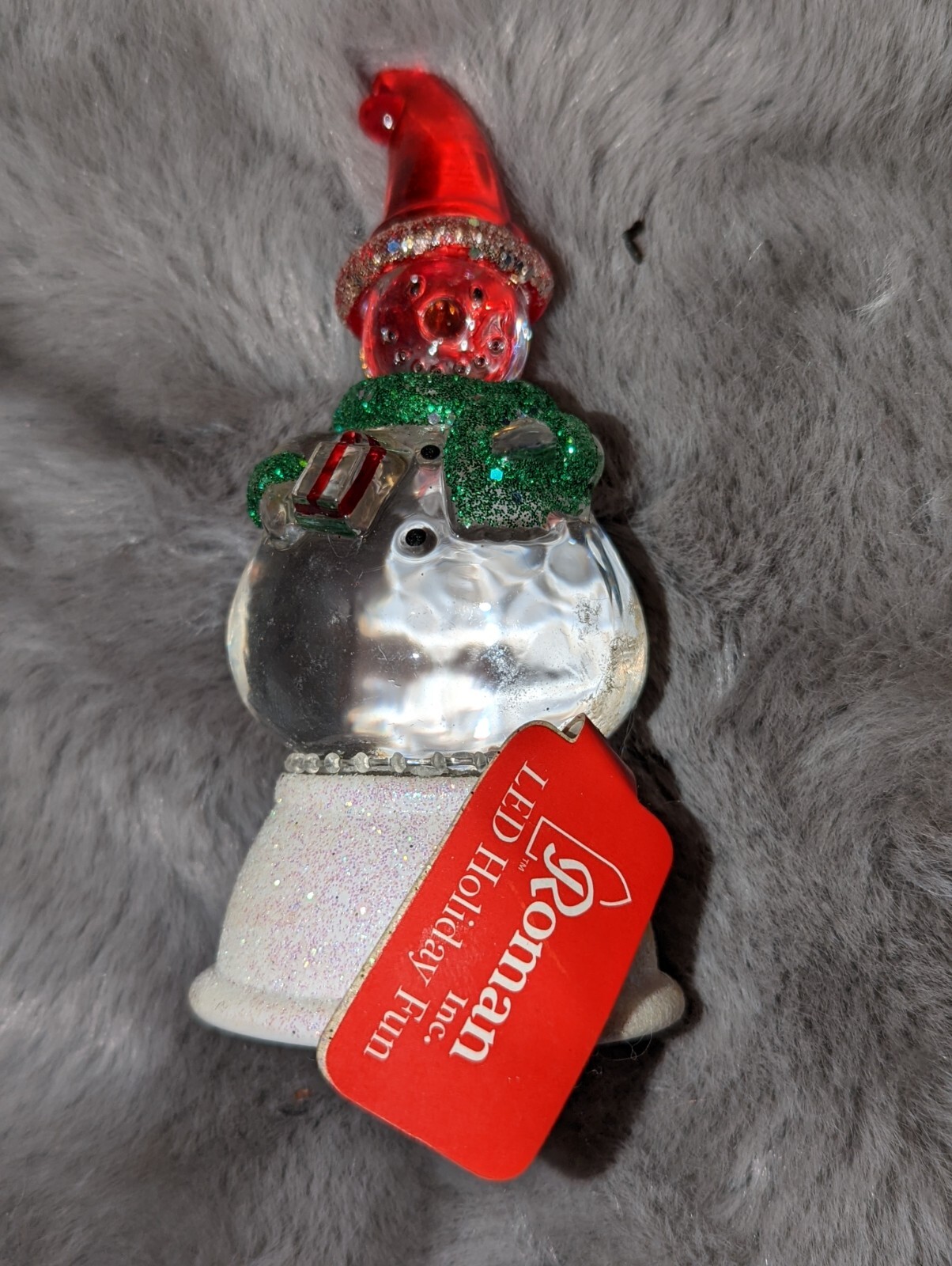 4 Inch Roman Clear Snowman Ornament + Mystery Bonus Item | eBay