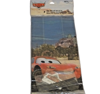 Disney Pixar Cars 8 Treat Bags with Tags set Birthday Party Factory ...