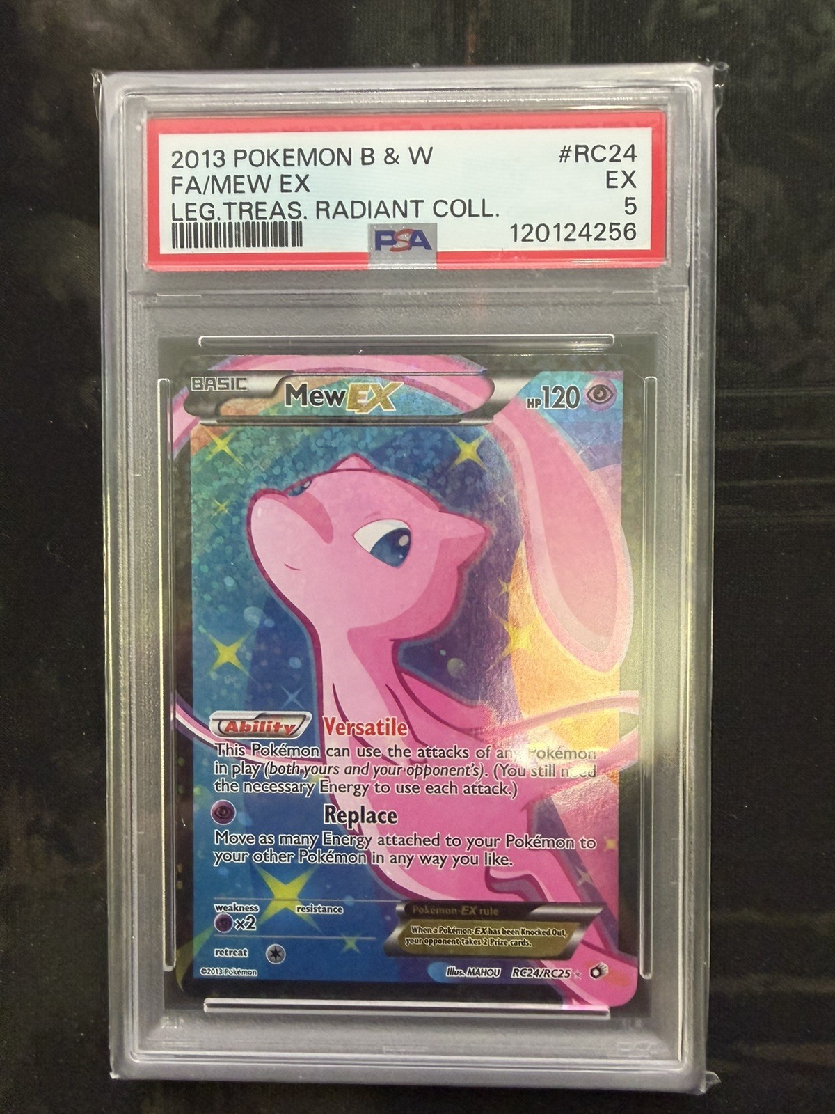Mew ex 2013 Black & White: Legendary Treasures #RC24/RC25 Radiant ...