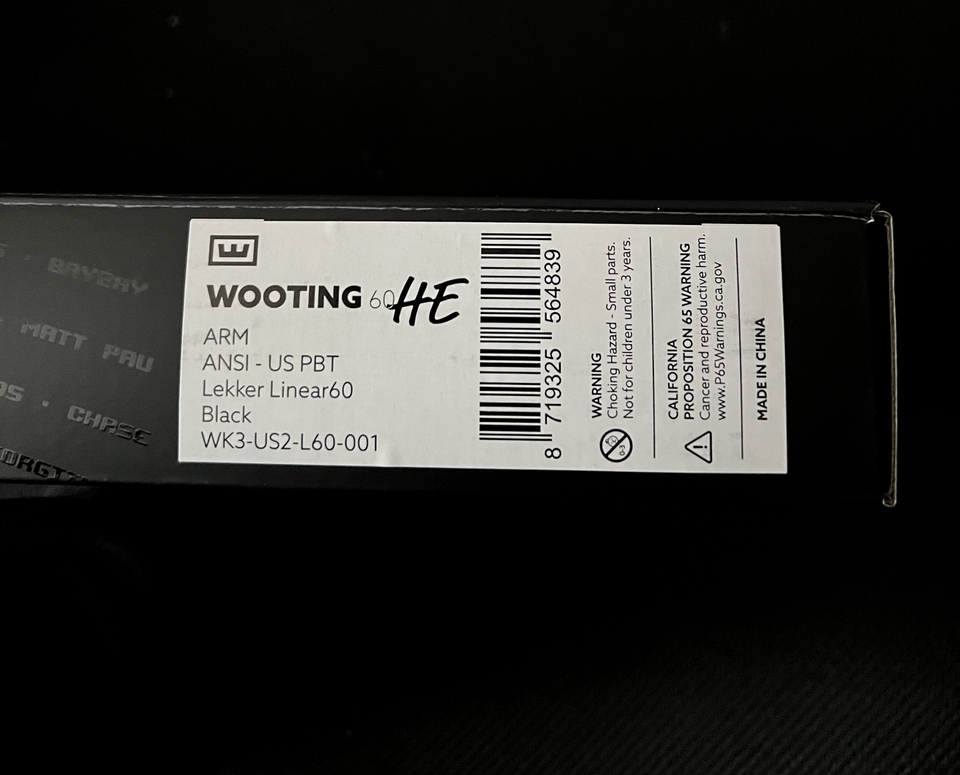 Wooting 60HE V1 ISO Layout, ABS Black Keycaps And L60 Switches. | eBay.de