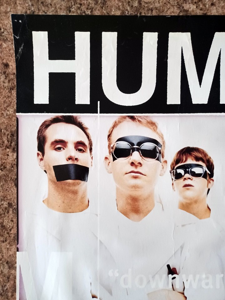 HUM BAND DOWNWARD IS HEAVENWARD TOUR POSTER; 1998 16" x 32" w/Polaris ...