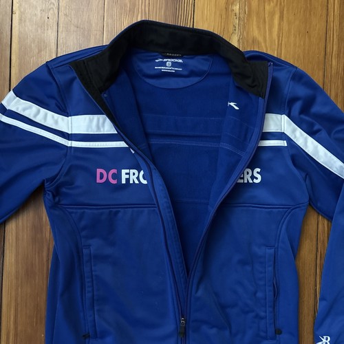 GAY PRIDE 🌈 Brooks Mens Small Blue Running Zip Track Jacket Marathon D ...