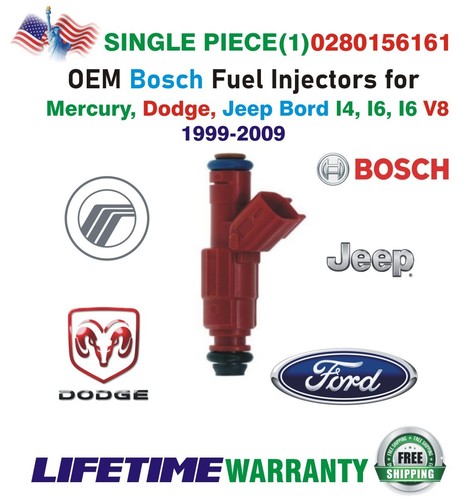 GENUINE Bosch x1 Fuel Injector for 1999-2009 Dodge Mercury Jeep Ford ...