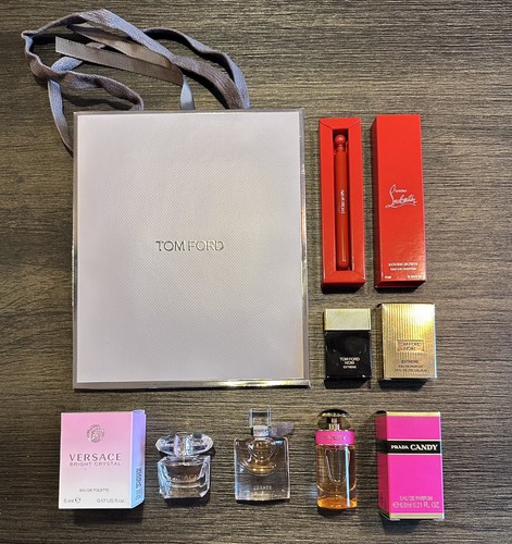 High End Perfume Collector Set Tom Ford, Versce, Christian Louboutin ...