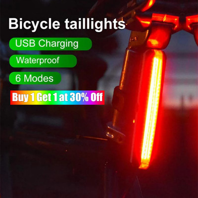 Rechargeable Rear Bike Lights Back Bicycle Light Set LED Front USB ...