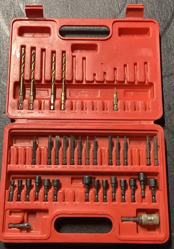 Mac 52-PC. 1/4" Hex Quick Disconnect Drill Bit Driver Set QCS37520A ...