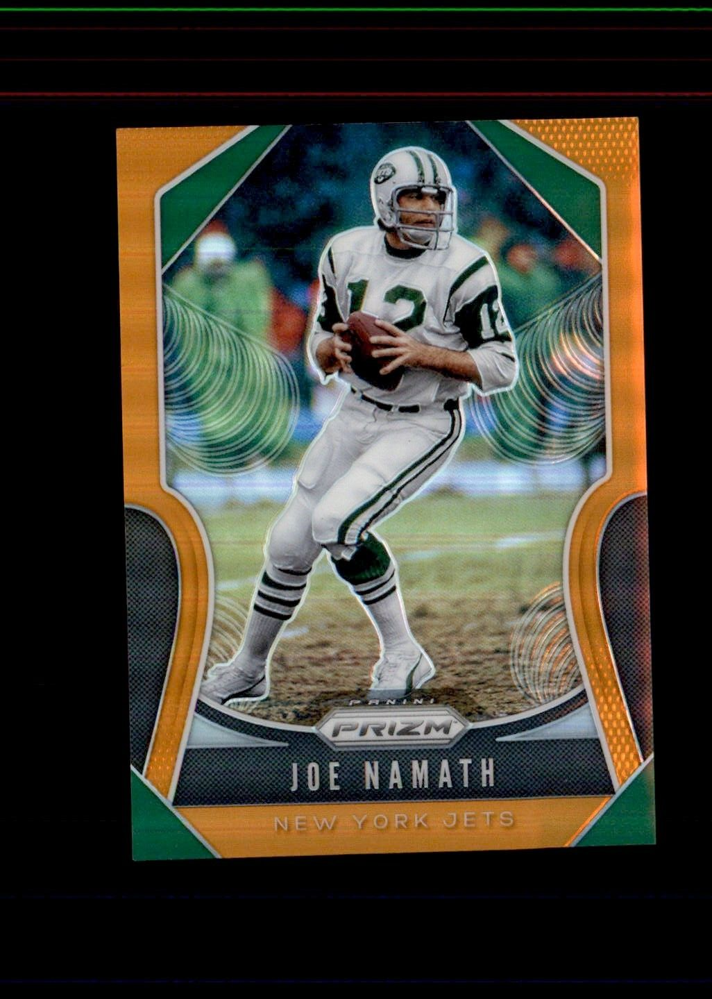 2019 Panini Prizm Orange Prizm /249 JOE NAMATH New York Jets #268 | eBay
