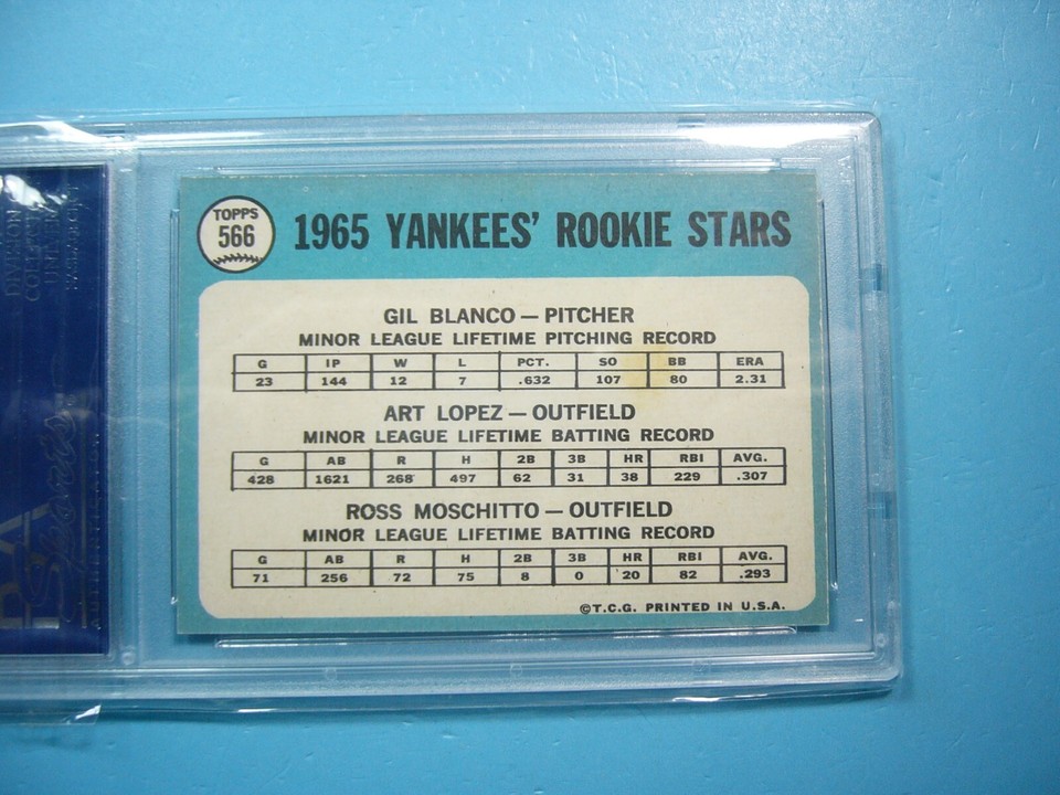 1965 TOPPS MLB HIGH NUMBER BASEBALL CARD #566 GIL BLANCO ROOKIE STARS ...