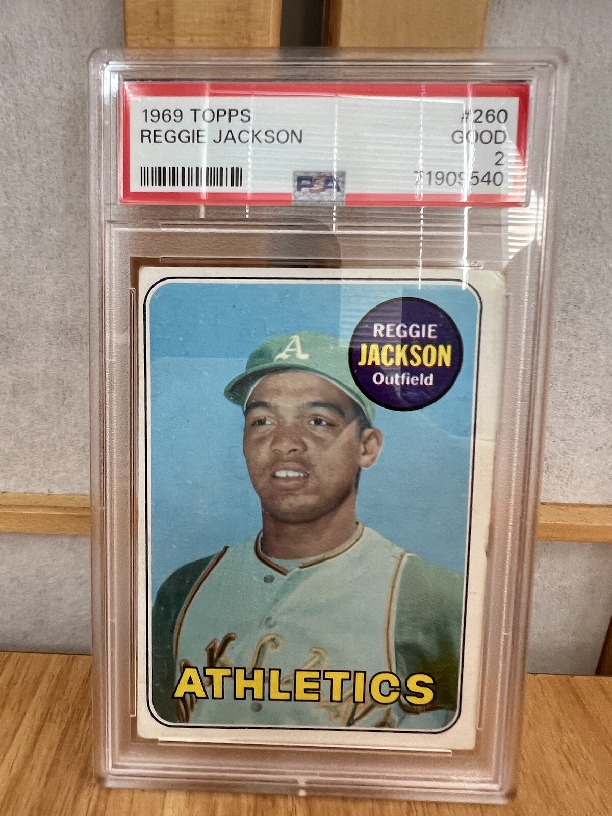 1969 Topps Reggie Jackson Rookie Card RC #260 PSA 2 Good Oakland ...