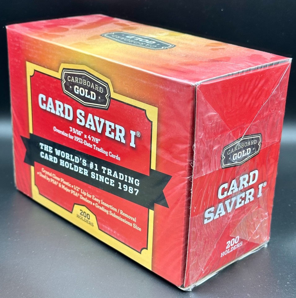 FREE SHIPPING Card Saver 1 Box (200 ct) Semi-Rigid Card Holder PSA ...