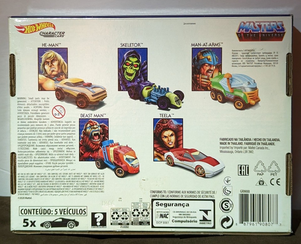 !! REDUCED !! BRAND NEW Hot Wheels M.O.T.U.- Character Cars, Boxed Set ...