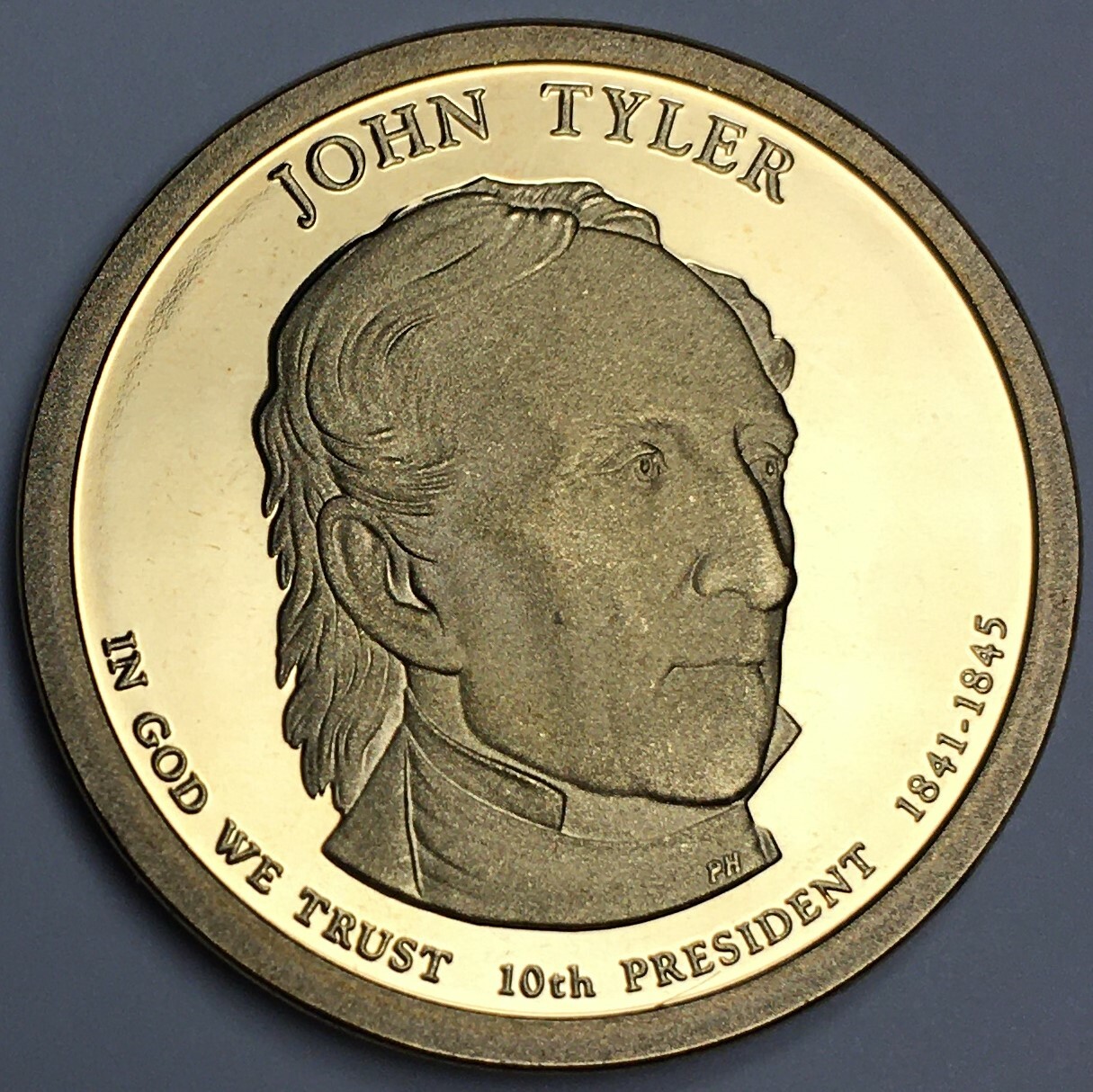 2009-S United States John Tyler Dollar Coin - (UNC) Proof KM#451 - P10S ...