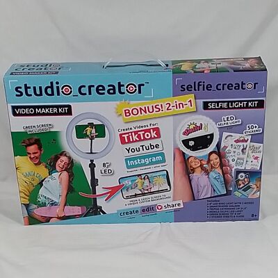 Studio Creator 2-in-1 Bonus Set Video Maker & Selfie Light Kit--FREE ...