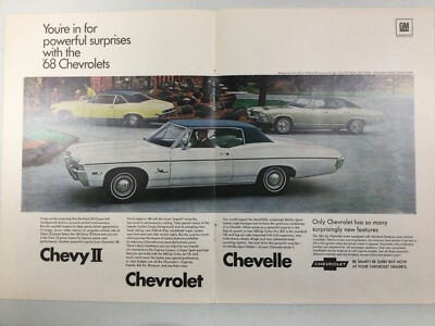 CHV2 #11 Advertisement 1968 Chevrolet Chevy II Nova SS Chevrolet Imp ...