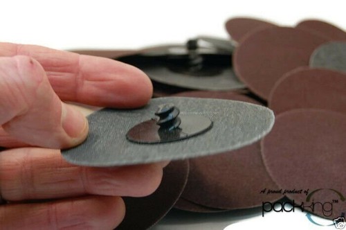 25pc 3" Inch Roloc Discs 180 Grit R Type Sanding Abrasive Roll Lock ...