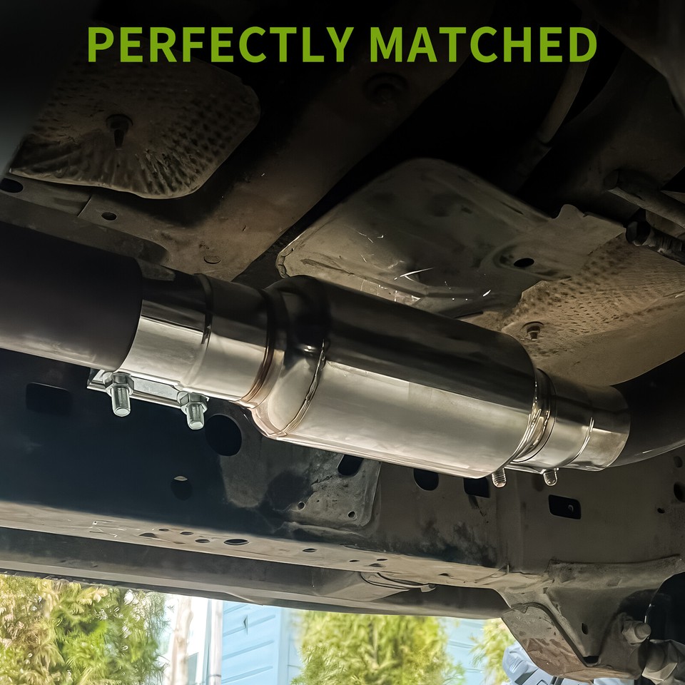 2.5" Inlet/Outlet 12" Length Muffler Exhaust Resonator For Ford Escape ...