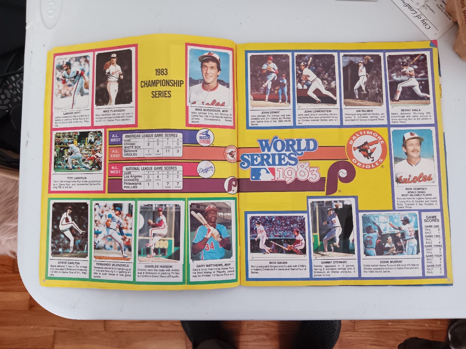 1984 Topps Baseball Sticker Yearbook Album Book - 100% Complete ALL ...