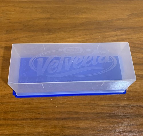 VELVEETA CHEESE KEEPER STORAGE BLUE CLEAR HOLDS 2 LB BLOCK MADE IN USA ...
