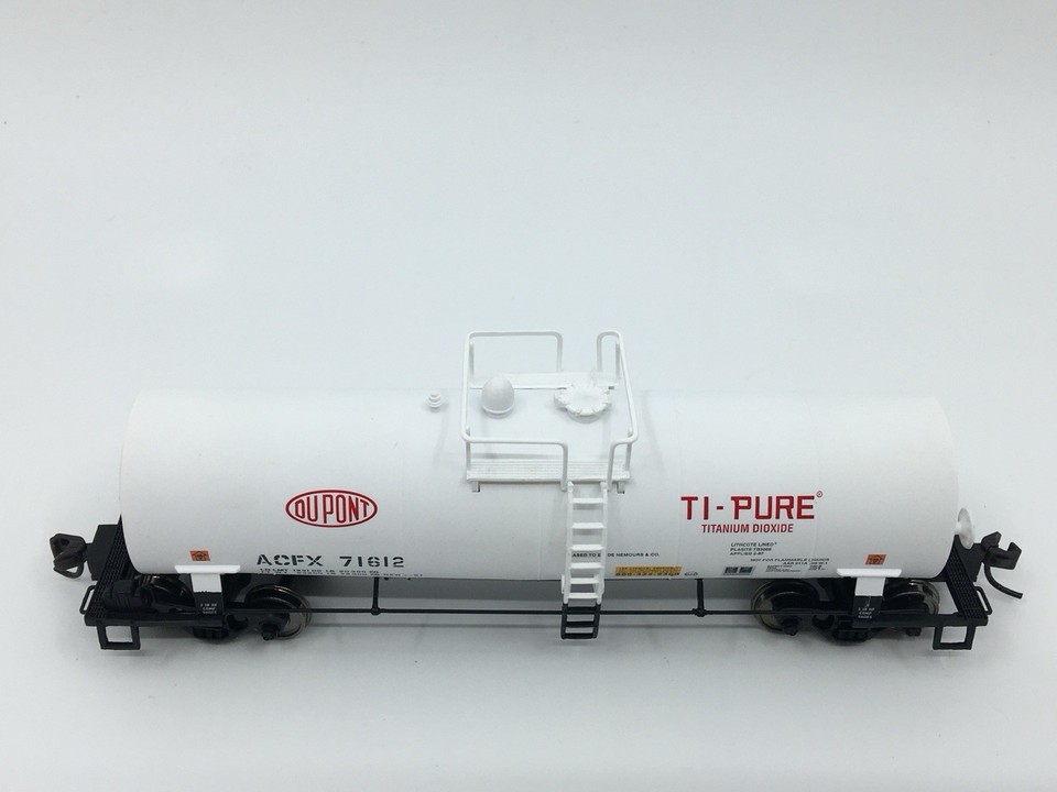 HO Atlas 1709-3 Dupont Ti-Pure ACF Kaolin Tank Car ACFX #71612 Metal Wheels | eBay