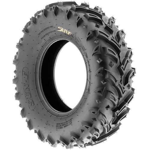 Set of 2 SunF 25x8-12 25x8x12 ATV UTV SxS Tires All Terrain Tubeless 6 ...