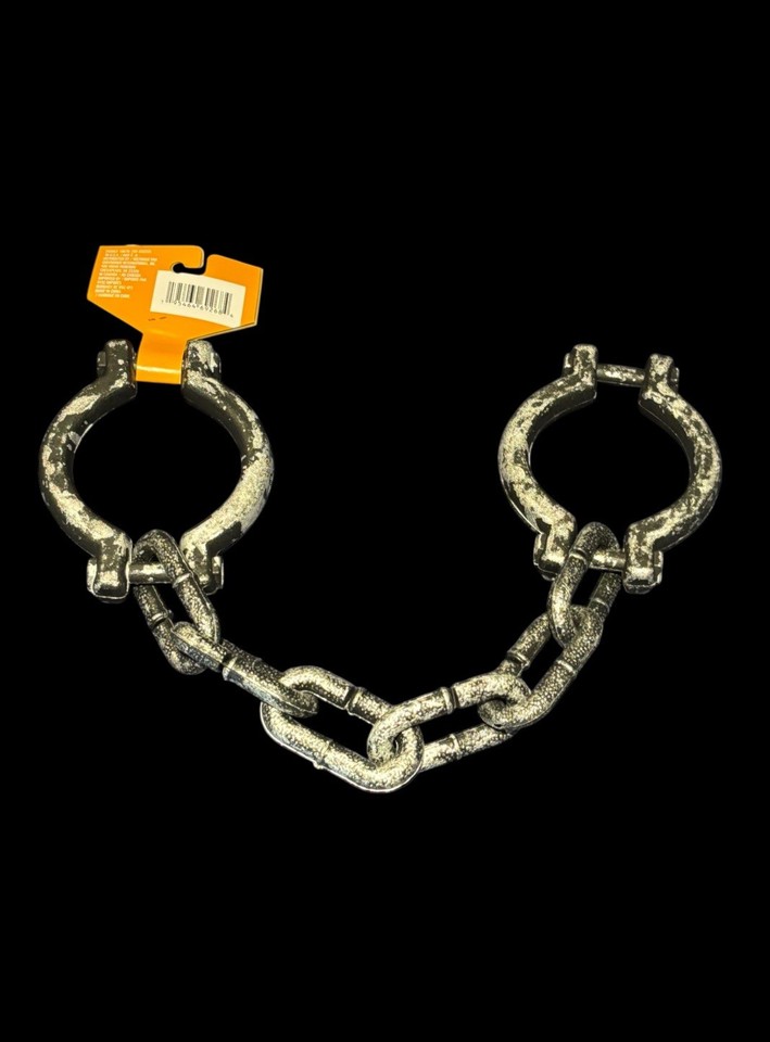 Prisoner Shackles Handcuffs Prop Halloween Costume Inmate Zombie 20 ...