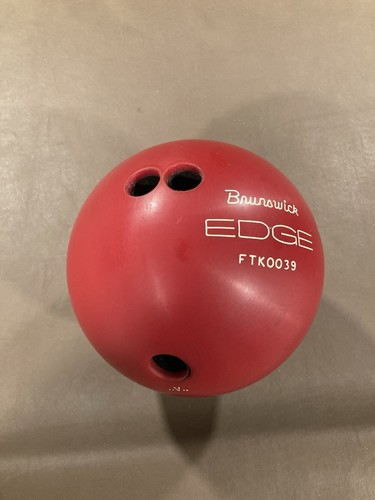 Vintage Brunswick Red Edge 15 lbs Bowling Ball Drilled USED | eBay