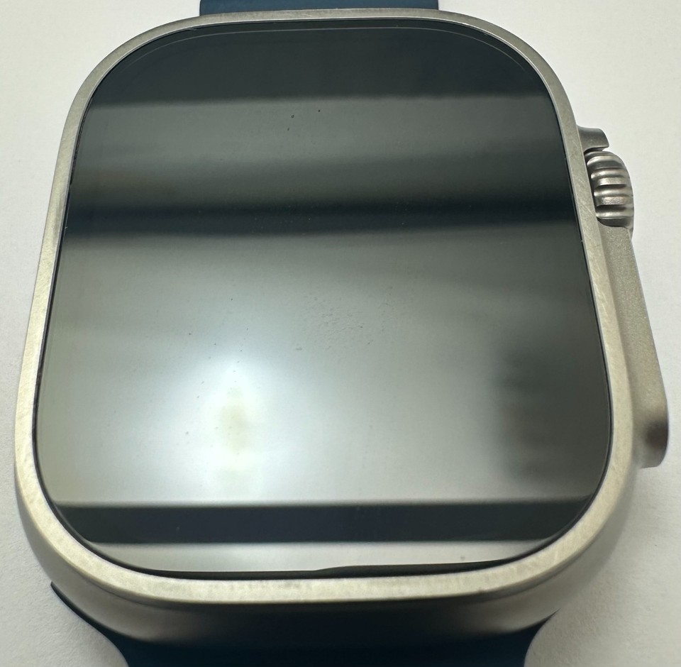 Apple Watch Ultra 2 49mm Titanium Case w/ Ocean Band - Blue (GPS ...