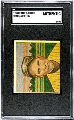 1933 George C. Miller Charles Ruffing SGC A | eBay