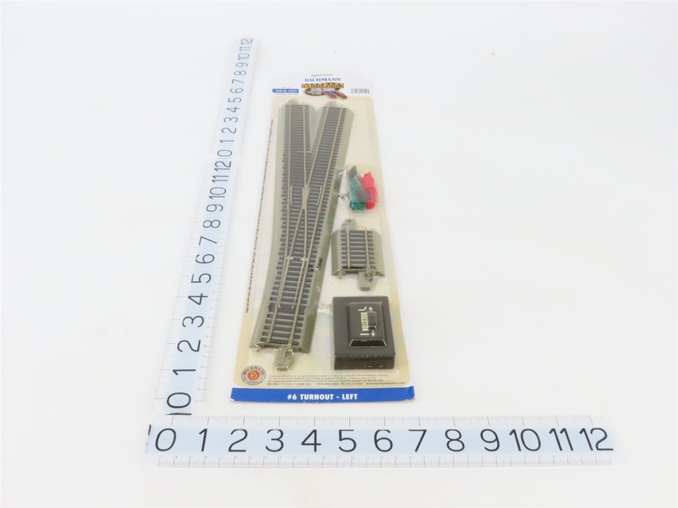 LOT of 4 HO Scale Bachmann E-Z Track 44559 Left Turnout Switches ...