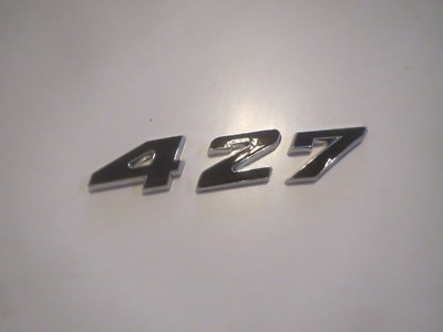 FORD 427 ENGINE ID FENDER HOOD SCOOP QUARTER PANEL TRUNK EMBLEM - BLACK ...