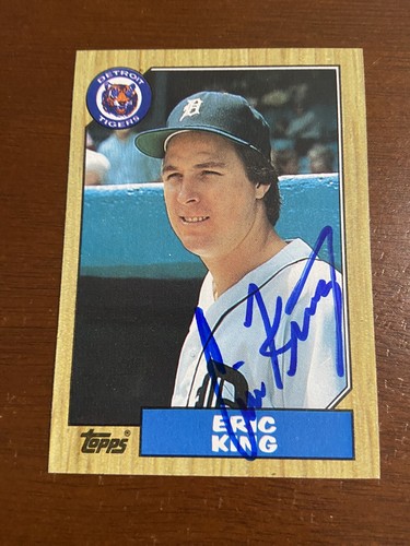 ERIC KING 1987 TOPPS AUTOGRAPHED SIGNED AUTO BASEBALL CARD | eBay