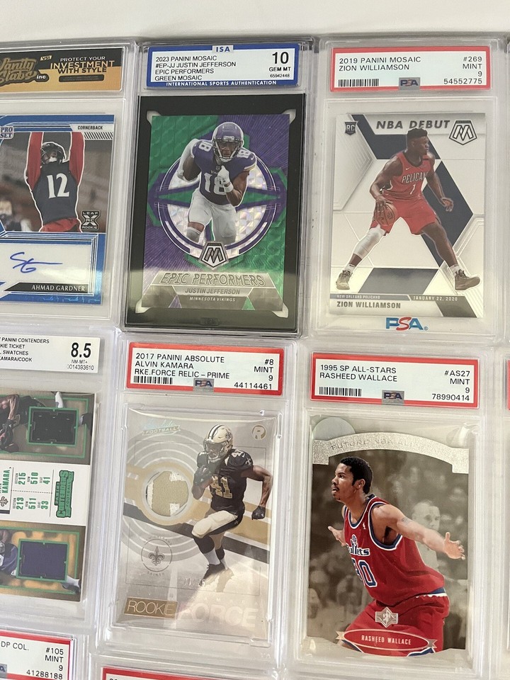 $1000+ PSA Basketball, Football Lot. Wemby, Lebron, Stroud Rookies. 26 ...