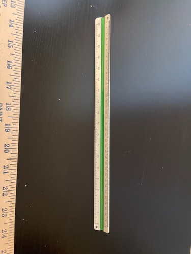 Alvin Engineer Triangle Scale Ruler 12 Inch W. Germany | eBay