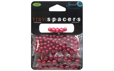 Sweet Beads TINY SPACERS PINK 150 pcs 3mm 5mm & 6mm Glass Pearls ...