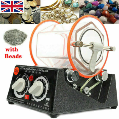 Rotary Tumbler Jewelry Polisher Finisher Tumbling Stone Gold Coins Bead ...